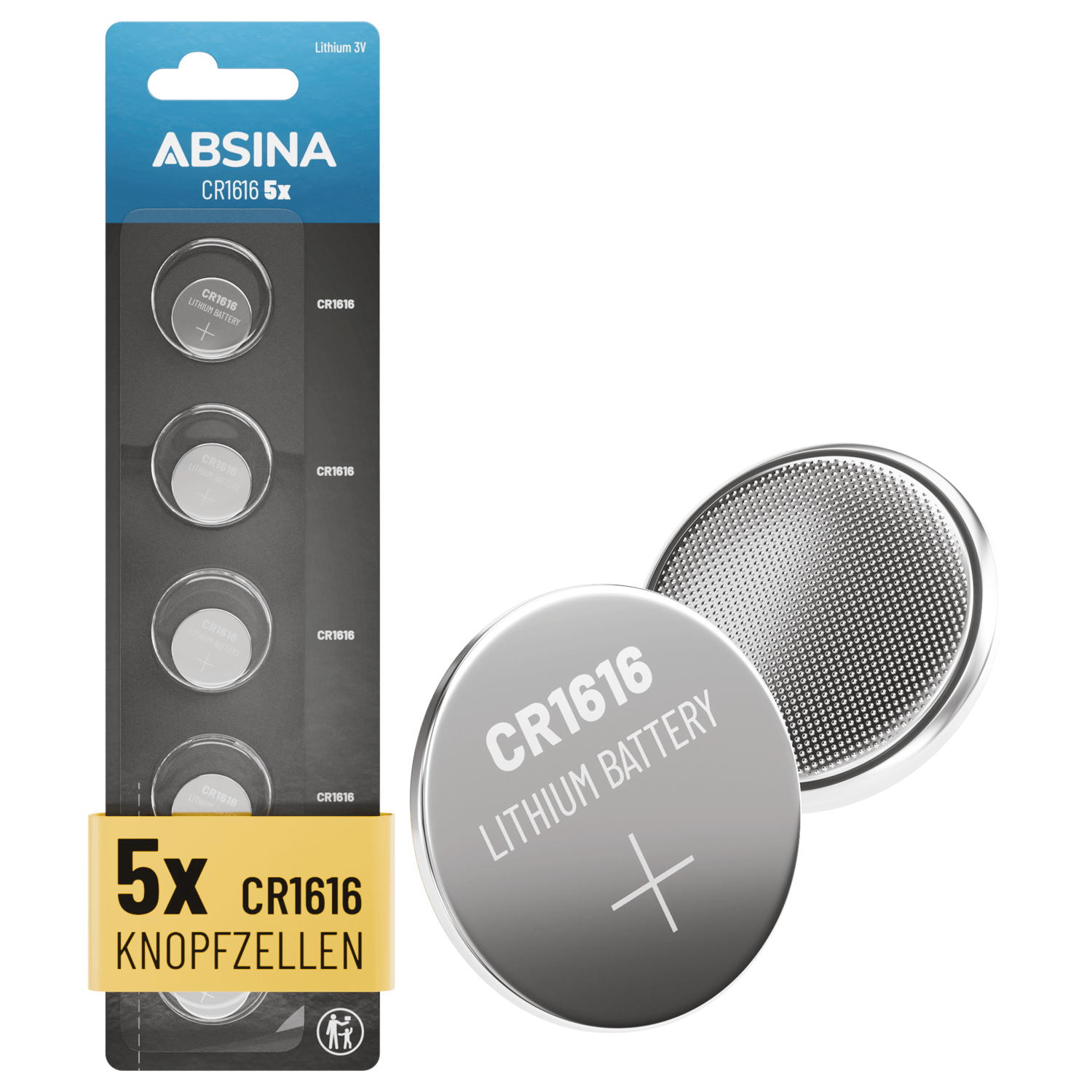 CR1616 Batterie Lithium - Batterie CR1616 3V kaufen | ABSINA